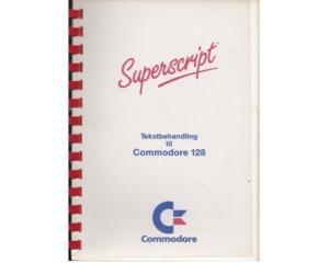 Køb Superscript Tekstbehandling til Commodore 128 (dansk) hos Nes Bozz ...